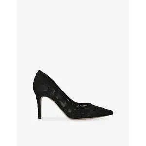 GIANVITO ROSSI Claudia 85 Lace Courts - Black