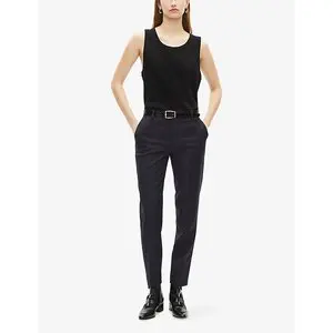 The Kooples Tailored Slim-fit Mid-rise Wool Trousers