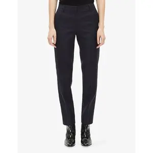 The Kooples Tailored Slim-fit Mid-rise Wool Trousers