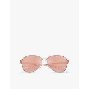 Michael Kors Biarritz Pilot-frame Metal Sunglasses