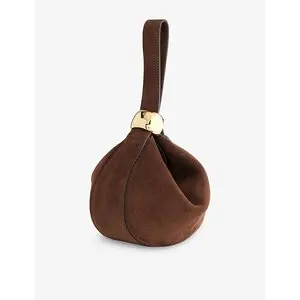 AMANU The Zambia Suede Pouchette - Chocolate