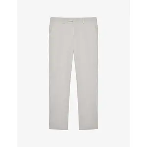 REISS Eastbury Slim-fit Mid-rise Stretch-cotton Chinos - Stone