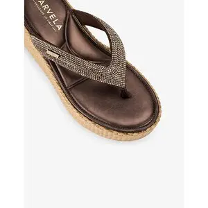 Carvela Riviera Woven Flatform Sandals