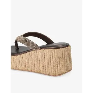Carvela Riviera Woven Flatform Sandals