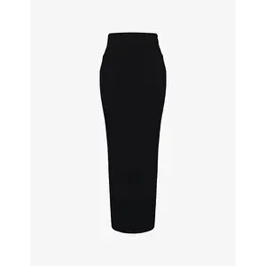 House Of Cb Maxi Bodycon Stretch-woven Skirt - Black