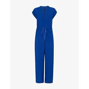 Whistles Drawstring Waist Wide-leg Woven Jumpsuit - One-color