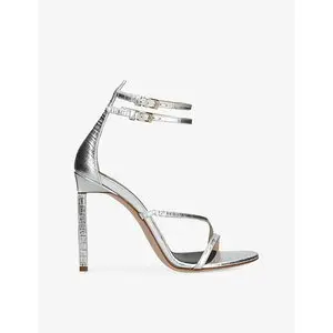 TOM FORD Double Strap 105 Leather Sandal Heels
