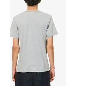 Play Comme Des Garcon Reverse-logo-print Cotton-jersey T-shirt