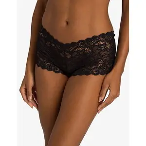 Hanro Moments Stretch-lace Maxi Briefs - Black