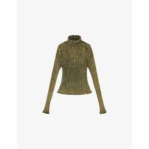 DIESEL® Long-sleeve High-neck Ribbed Top - 5eu