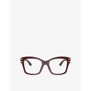 Dolce & Gabbana Dolce & Gabbana Square Frame Acetate Eyeglasses Red