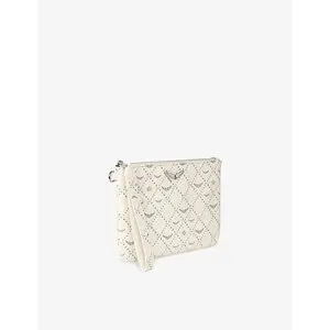 Zadig&Voltaire Monogram Canvas Clutch Bag With Wristlet