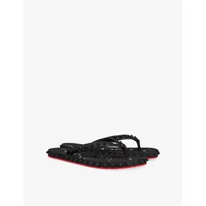 CHRISTIAN LOUBOUTIN Super Loubi Rubber Flip Flops