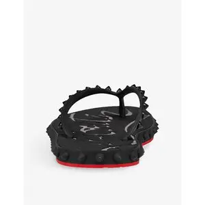CHRISTIAN LOUBOUTIN Super Loubi Rubber Flip Flops