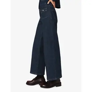 Maje Patch-pocket Straight-leg Stretch-denim Jeans