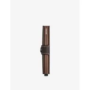 SECRID Miniwallet Leather Wallet - Chocolate