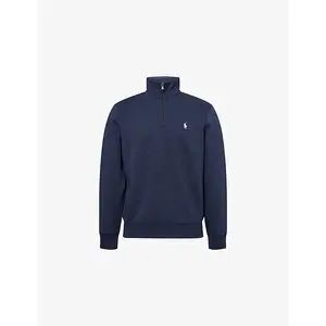 Polo Ralph Lauren Embroidered-logo Cotton-jersey Sweatshirt - Blue
