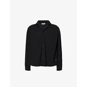 BELIER Pleated Long-sleeve Woven Shirt - Black