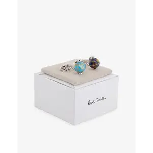 Paul Smith Spinning Globe Copper And Zinc Cufflinks