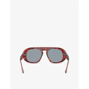 FERRARI Acetate Pillow Frame Sunglasses