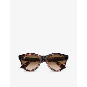 Ray-ban Rb2241 Wayfarer Round Frame Propionate Sunglasses - Multi-coloured