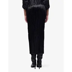 LEEM Fitted Plisse Maxi Skirt