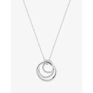 SIF JAKOBS Sterling And Cubic Zirconia Necklace - Silver