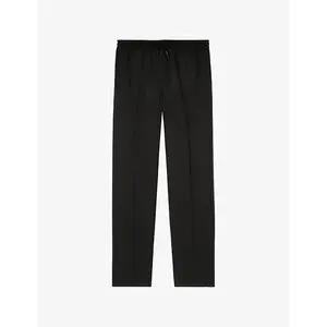 The Kooples Drawstring-waist Wool Trousers - Black
