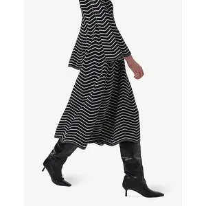LEEM Jacquard Knitted Midi Dress