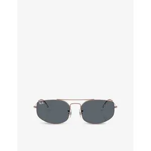 Ray-ban Irregular Frame Metal Sunglasses - Brown
