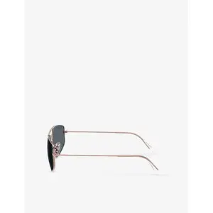 Ray-ban Rb3845 Explorer V Irregular-frame Metal Sunglasses - Brown