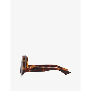Saint Laurent Sl 652 Pilot-frame Acetate Sunglasses