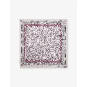 Zadig&Voltaire Kerry Hearts-print Modal Scarf - Flash