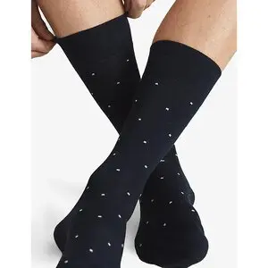 REISS Mario Spot-print Cotton Socks