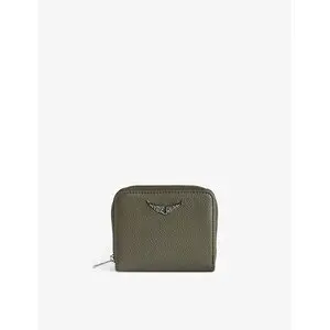 Zadig&Voltaire Zv Mini Logo-plaque Leather Coin Purse - Record