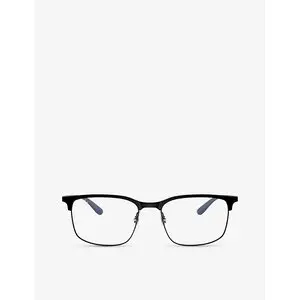 Ray-ban Square Frame Metal Optical Eyeglasses - Black