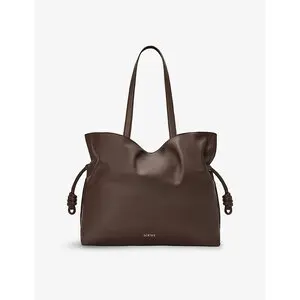 Loewe Flamenco Large Clutch Bag - Chocolate
