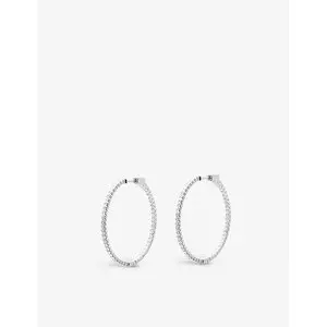 CARAT* LONDON Amaia Sterling And Cubic Zirconia Hoop Earrings - Silver