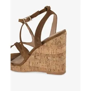 Carvela Pavia Faux-suede Wedge Sandals - Brown