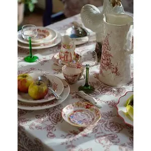ANNA + NINA Whimsical Rose Cotton Tablecloth
