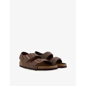 BIRKENSTOCK Milano Buckle-embellished Faux-leather Sandals - Mocha
