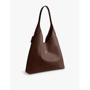 COACH Branded Leather Brooklyn Shoulder Bag