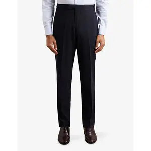 REISS Belmont Slim-fit Stretch Wool-blend Trousers