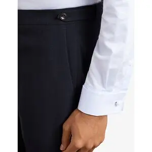 REISS Belmont Slim-fit Stretch Wool-blend Trousers