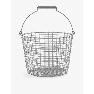 KORBO Classic Woven Metal Storage Bucket