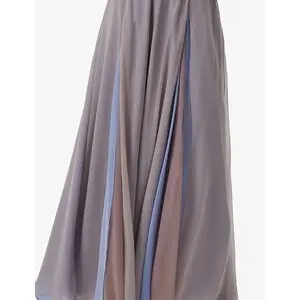LEEM Multi-layered Flared Maxi Skirt - Red