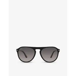Persol Aviator-frame Acetate Sunglasses - Black