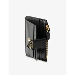 Prada Logo-plaque Card Holder - Black