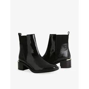 Carvela Liberty Patent-leather Heeled Ankle Boots