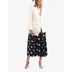 PHASE EIGHT Single-breasted Stretch-twill Blazer